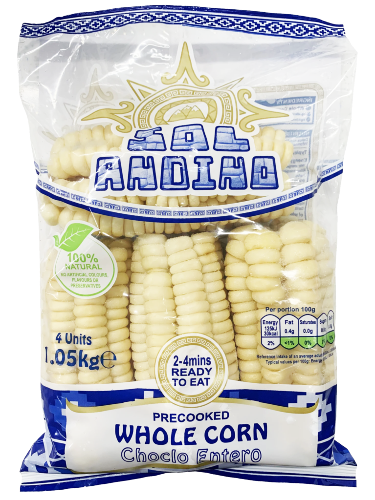 Whole Peruvian Corn – Choclo Entero Peruano Sol Andino – Nature Hunter